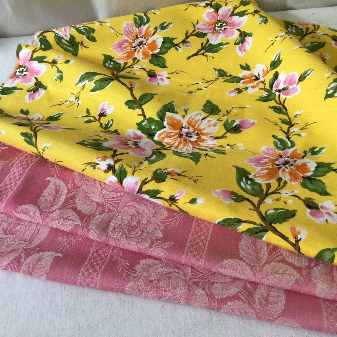 French Fabric Bundle Coordinated Antique & Vintage Textiles for Sewing ...