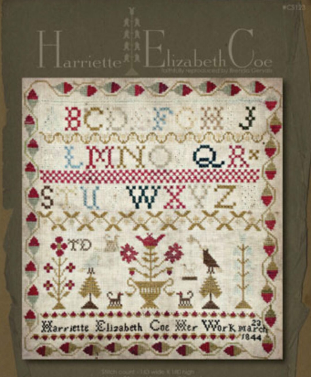 Harriette Elizabeth Coe by Brenda Gervais With Thy Needle and Thread - Etsy