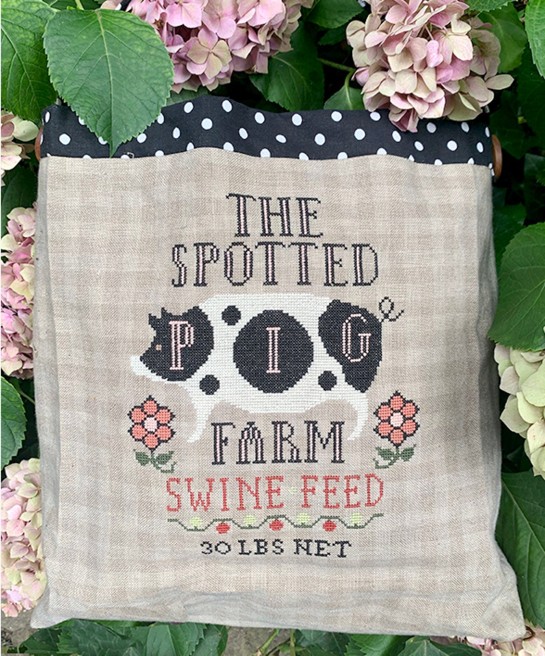Pig Feed Sack by Carriage House Samplings - Etsy