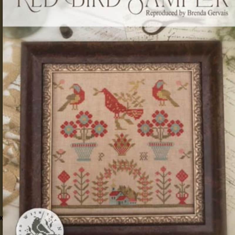 Red Sampler - Etsy