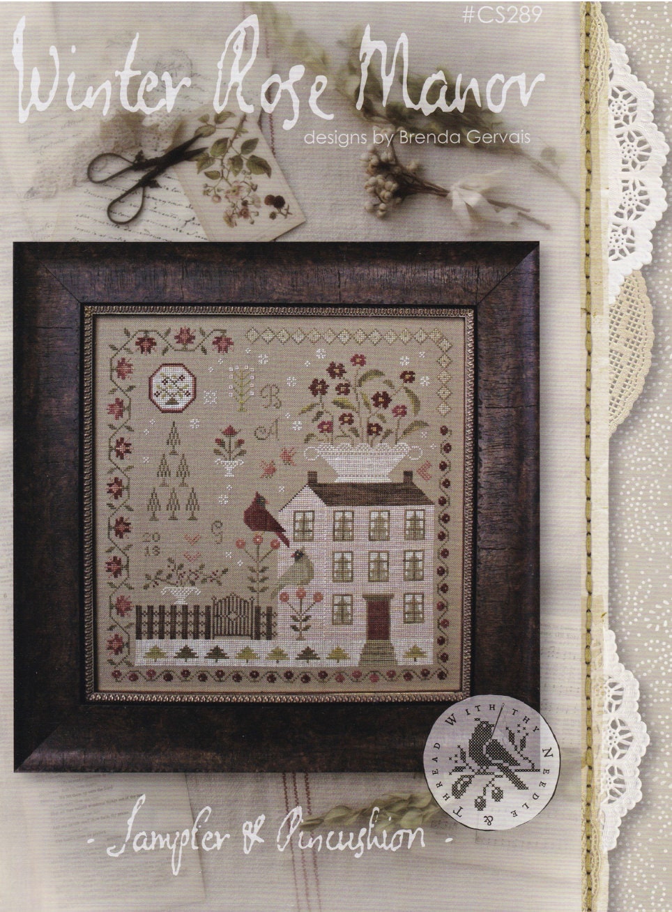 Winter Rose Manor by Brenda Gervais With Thy Needle and Thread - Etsy