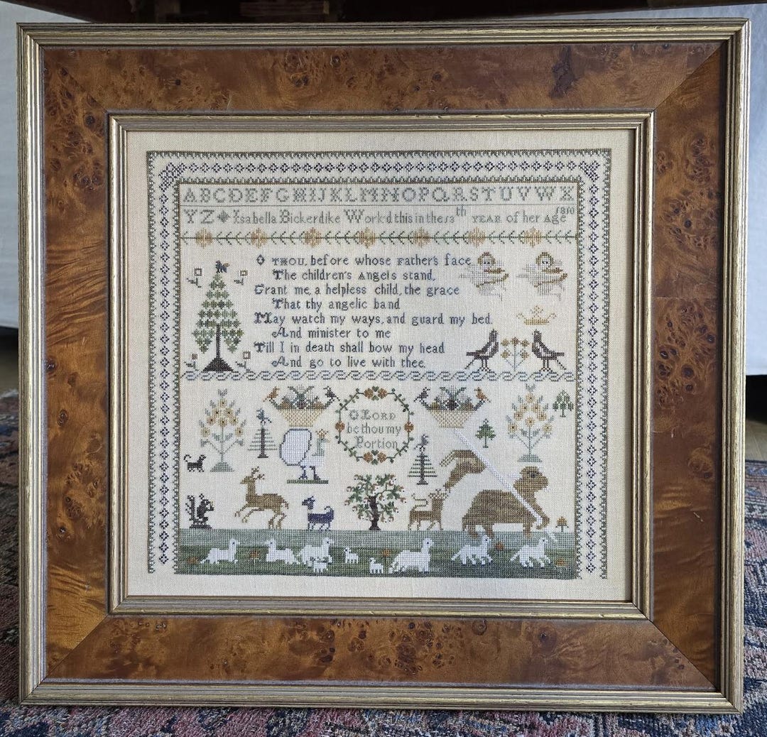 Isabella Bickerdike 1810 by Samplers Not Forgotten - Etsy