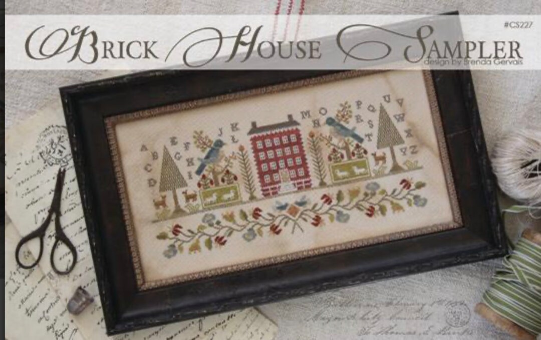 Brick House Sampler by Brenda Gervais - Etsy