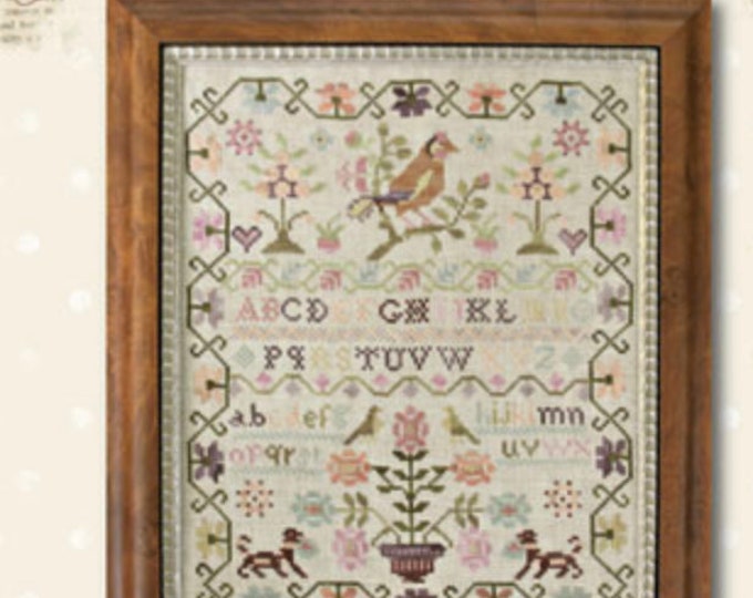 Pink Sparrow Sampler by Brenda Gervais - Etsy
