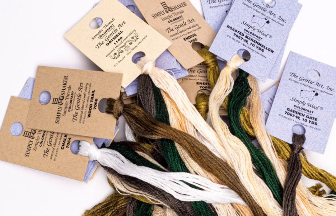 Gentle Art Overdyed Flosses (maple Syrup - Nutmeg) 5 and 10 Yard Skeins ...