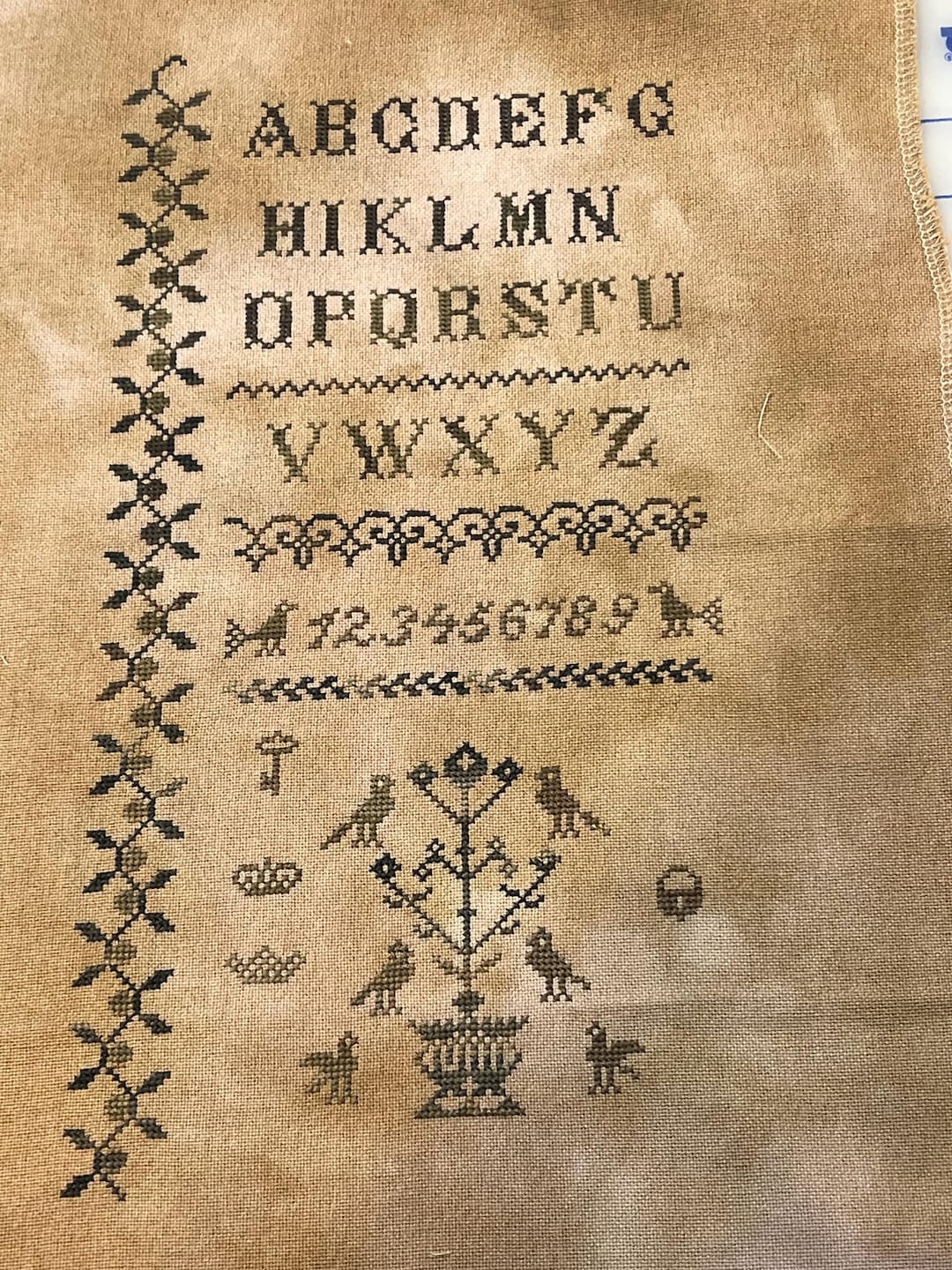 Threadwork Primitives Sampler Completed Size 7 X 13 Inches - Etsy