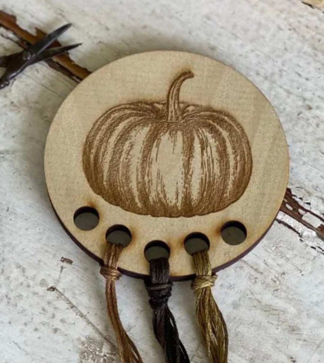 Pumpkin Thread Board From Stacy Nash Primitive Designs - Etsy