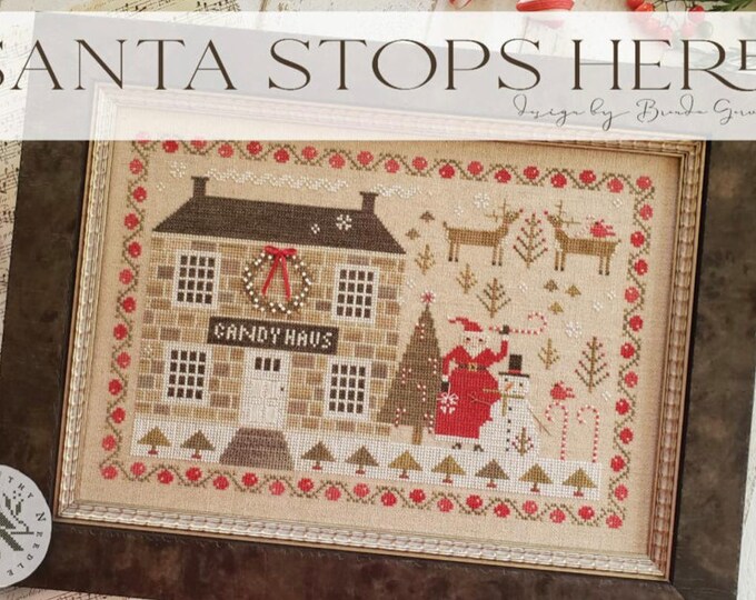 Santa Stops Here by Brenda Gervais - Etsy