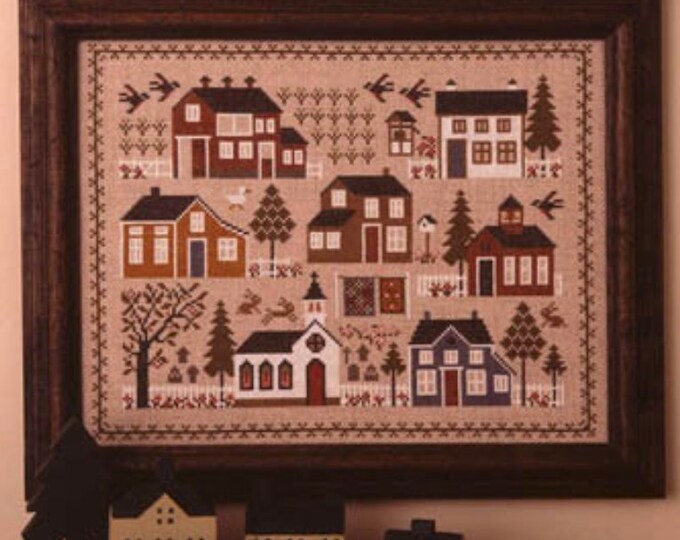 Village Sampler by Prairie Schooler Counted Cross Stitch Pattern/chart ...