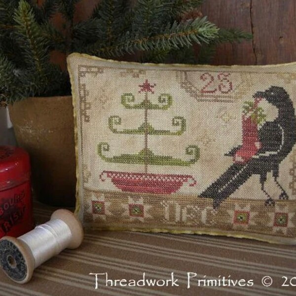 Threadwork Primitive Cross Stitch - Etsy