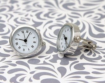 Clock Cufflinks | Etsy