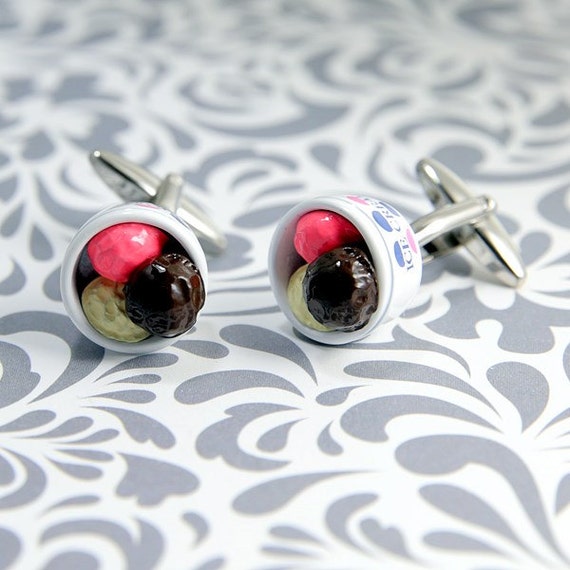 Ice Cream Cufflinks Snow Cone Snack - Etsy