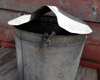 Galvanized buckets | Etsy