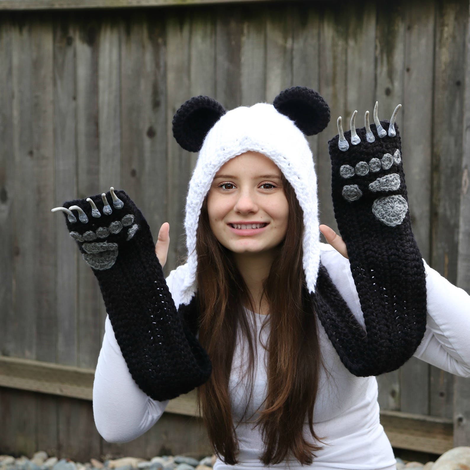 Animal Scarf Panda Scarf With Hood Cosplay Hood Scoodie - Etsy