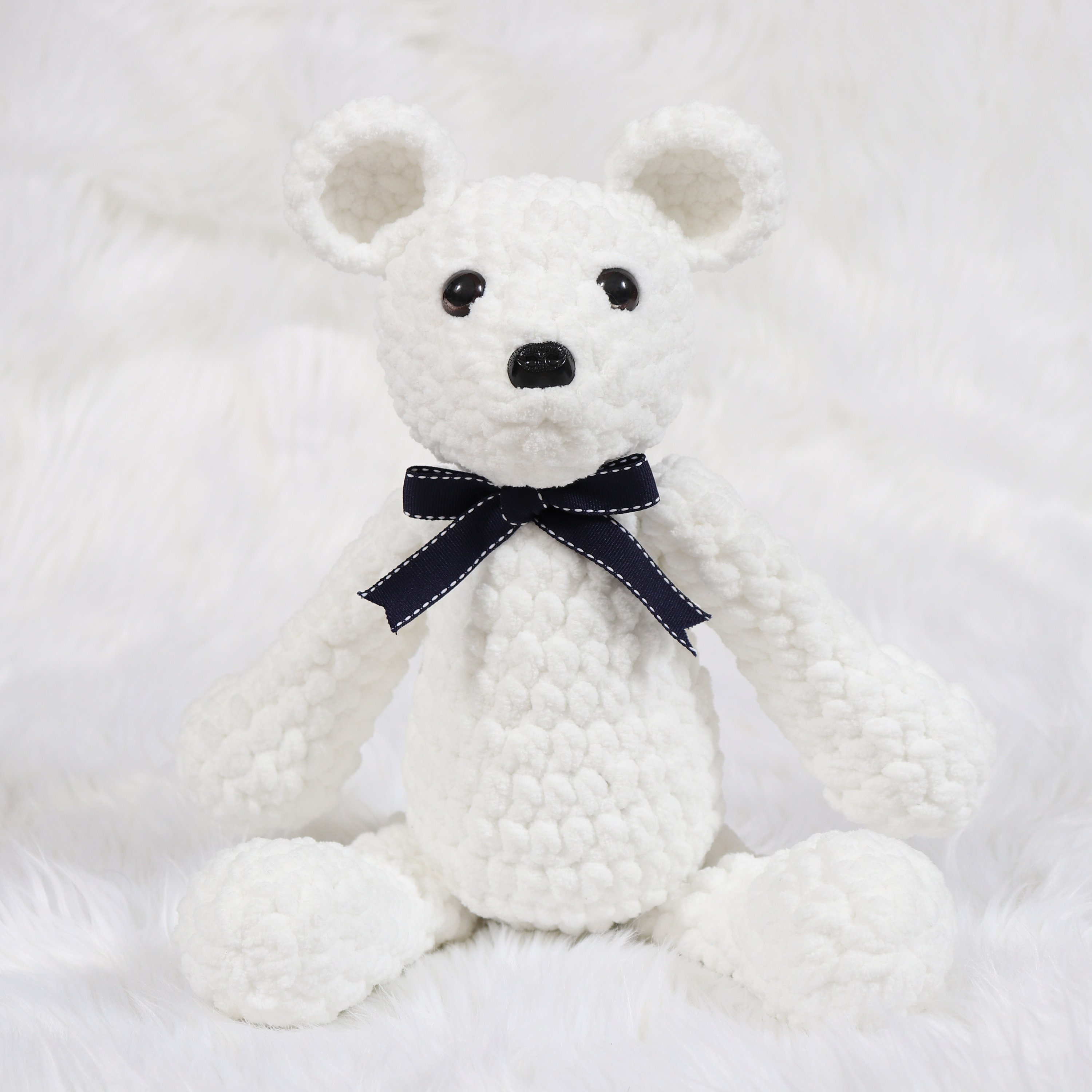 White Teddy Bear Stuffed Animal Classic Teddy Bear White | Etsy