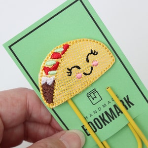 Taco Bookmark-planner Clips With Funny Sayings-food Related Bookmarks ...