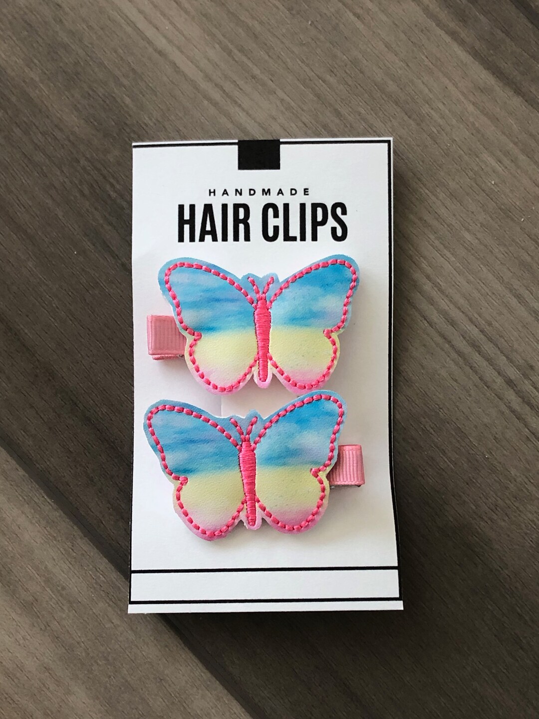 Pastel Butterfly Hair Clips-toddler and Kids Alligator Clips- Non Slip ...