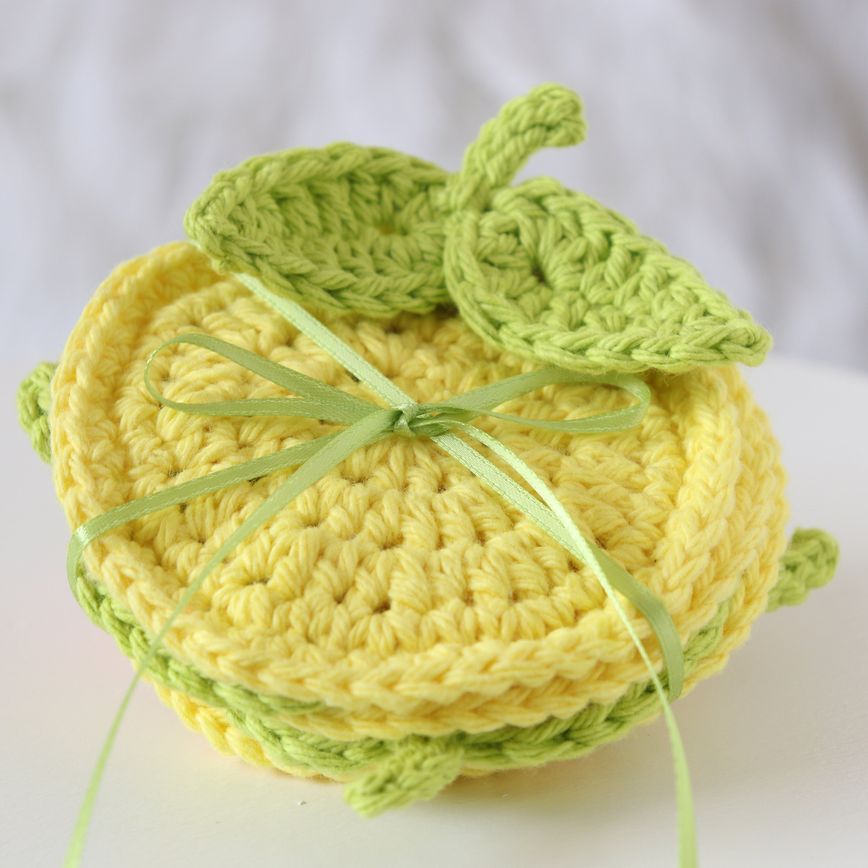 Pear Shaped Coasters Set of 4 Fruit Coasters Fruit Kitchen | Etsy