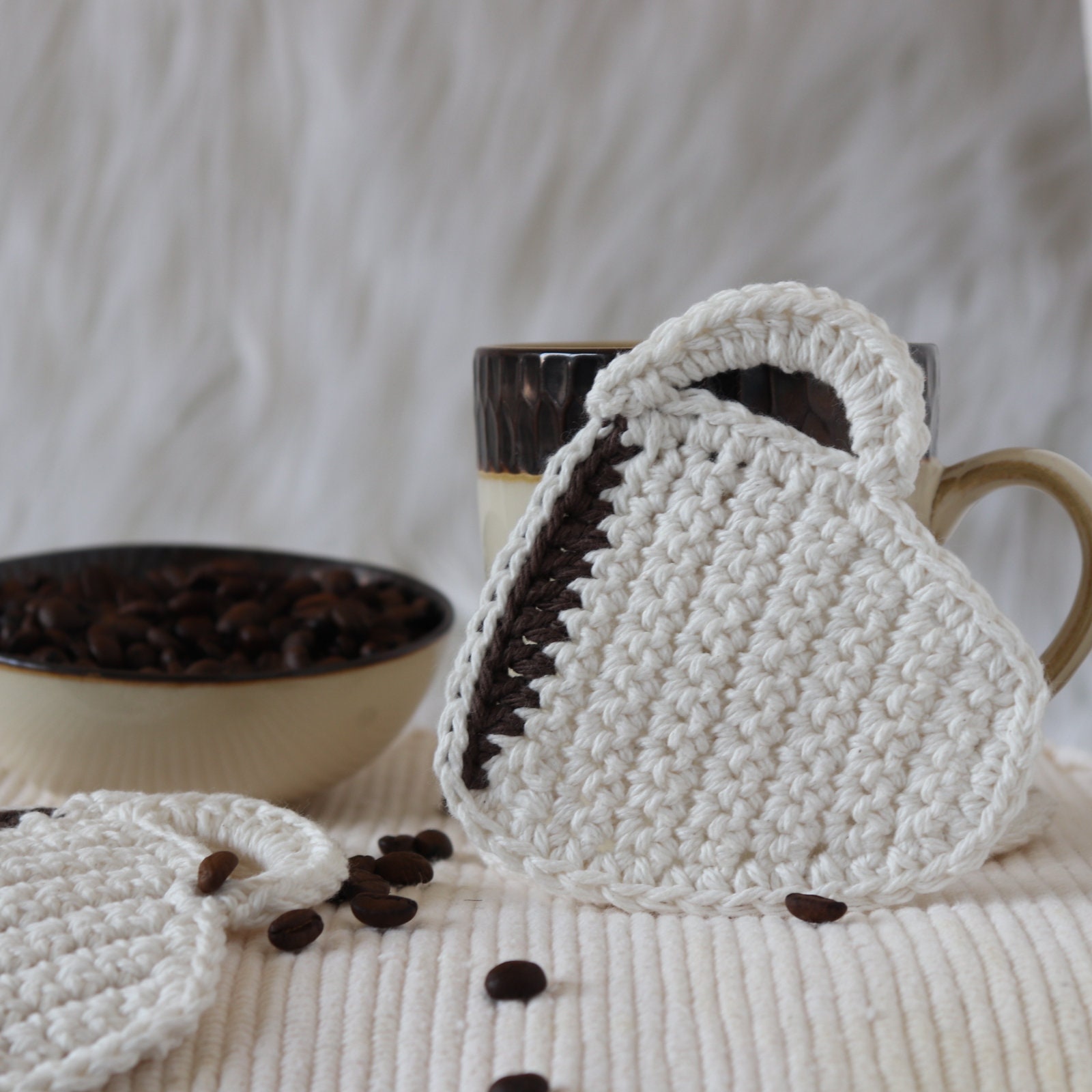 Coffee Mug Shaped Coasters Set of 4 Coffee Lovers Gift | Etsy