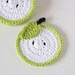 Apple Coaster, Set of 4, Green Apple Coaster, Teachers Gift ...