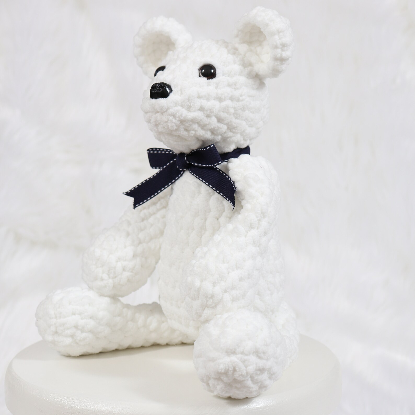 White Teddy Bear, Stuffed Animal, Classic Teddy Bear, White Nursery ...