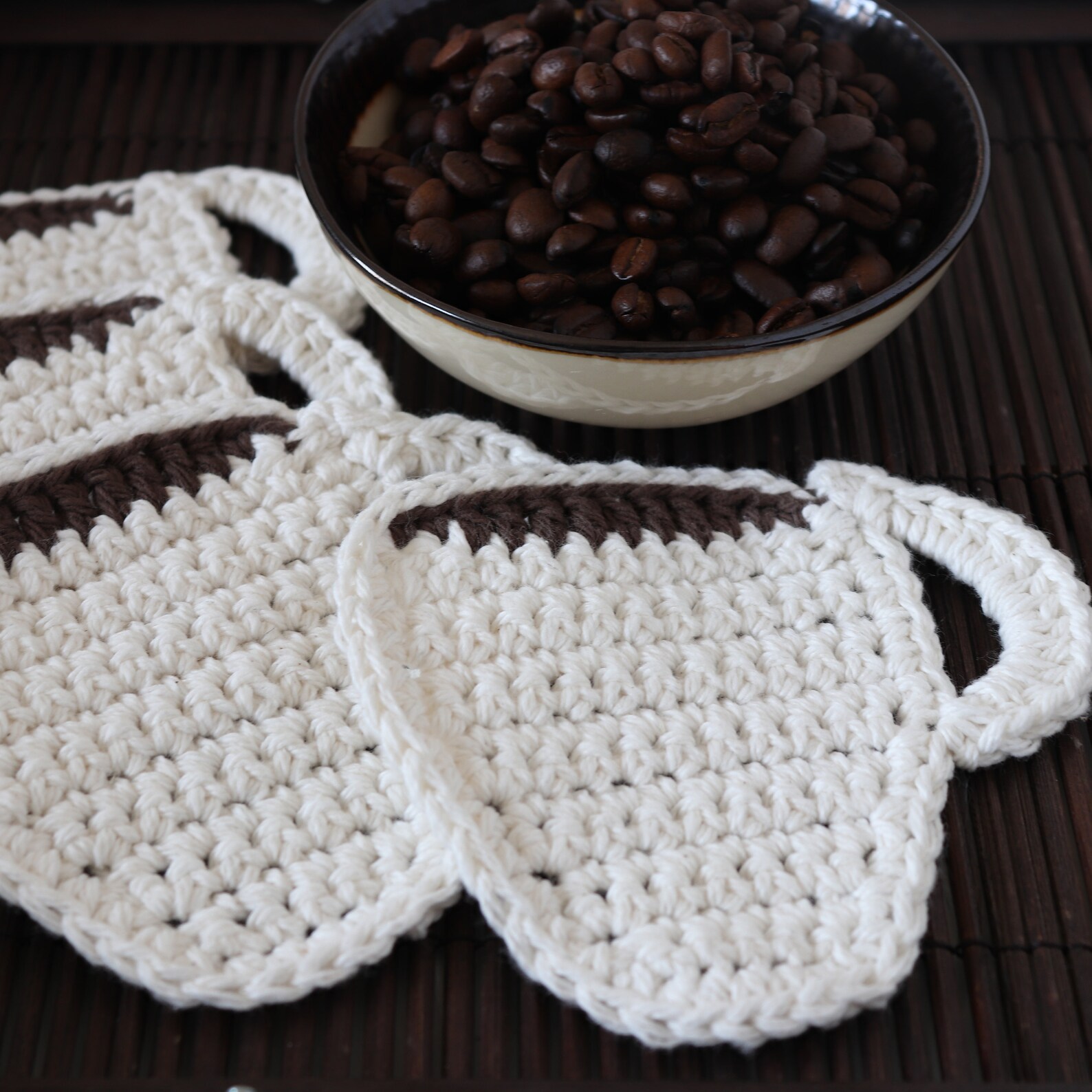Coffee Mug Shaped Coasters Set of 4 Coffee Lovers Gift - Etsy