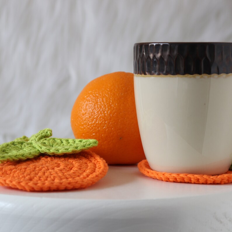 Citrus Coasters, Orange Shaped Coaster, Fruit Decorations for Kitchen ...