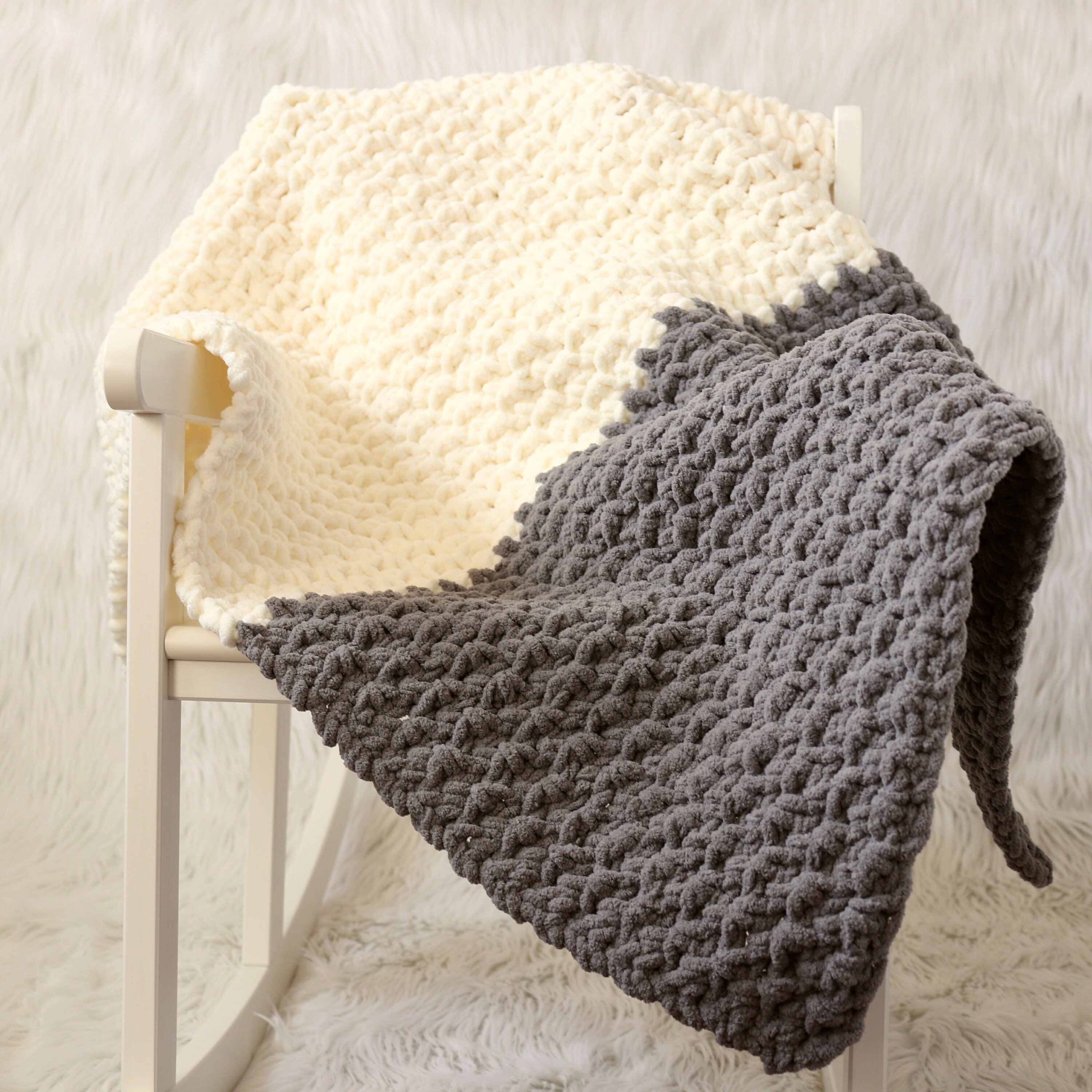 Gray and Cream Baby Blanket Neutral Baby Gift Gray Stuffed | Etsy