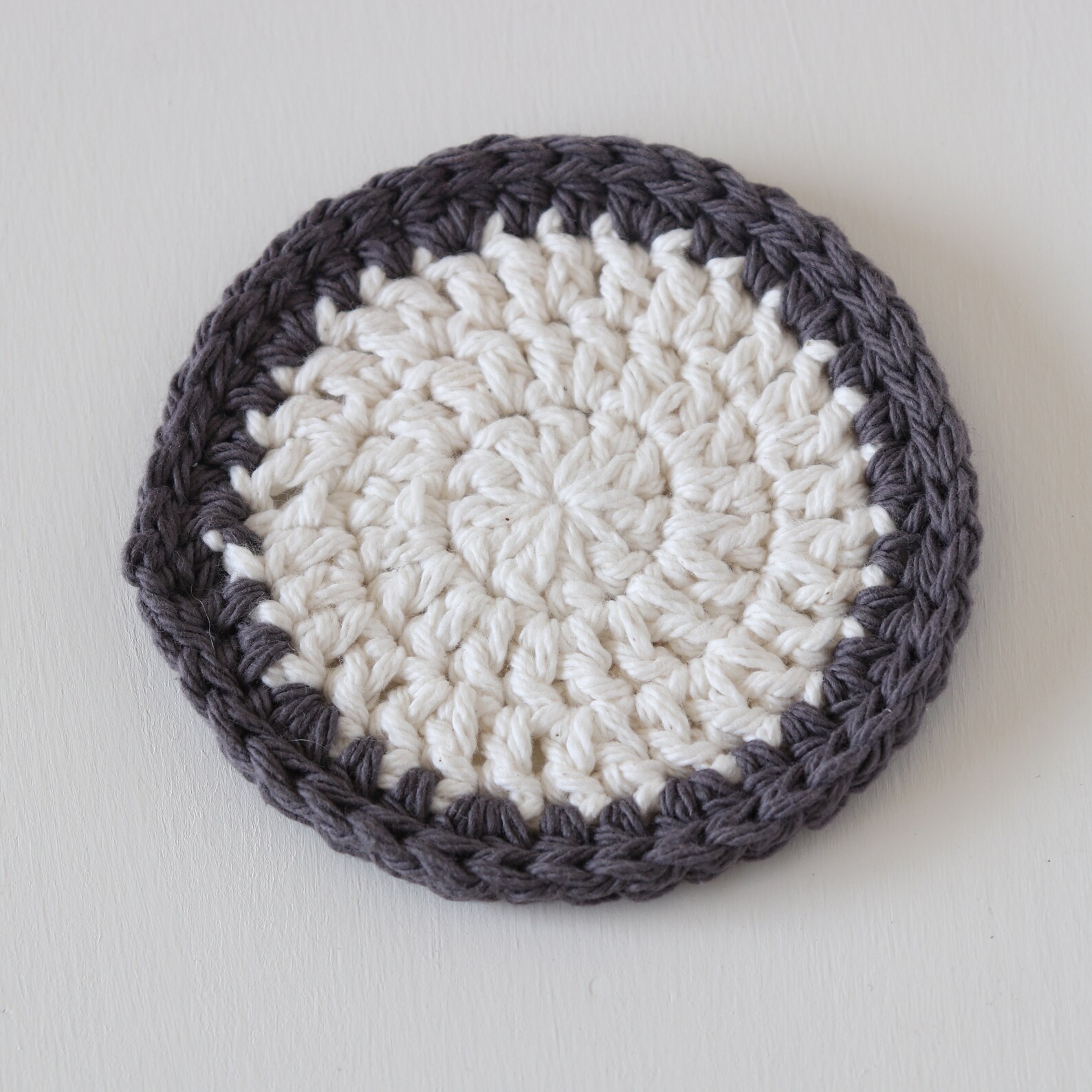 Gray and White Drink Coasters, Set of 4 or 6, Neutral Kitchen Decor ...