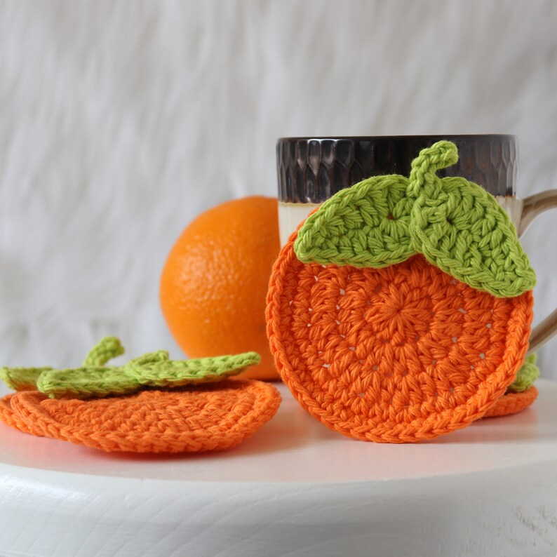 Citrus Coasters, Orange Shaped Coaster, Fruit Decorations for Kitchen ...