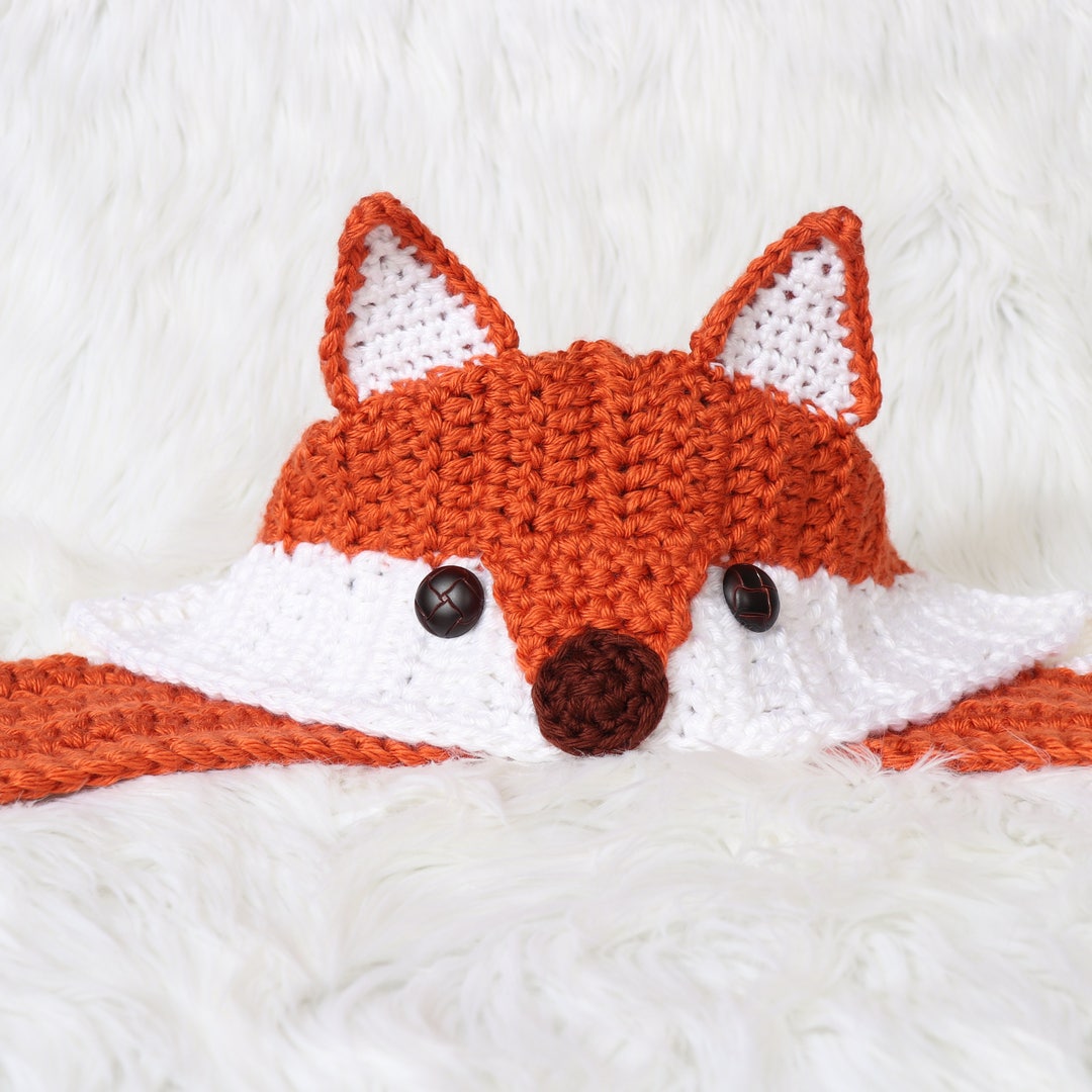 Hooded Fox Scarf, Hooded Scarves, Animal Scarf, Red Fox, Scarf With ...