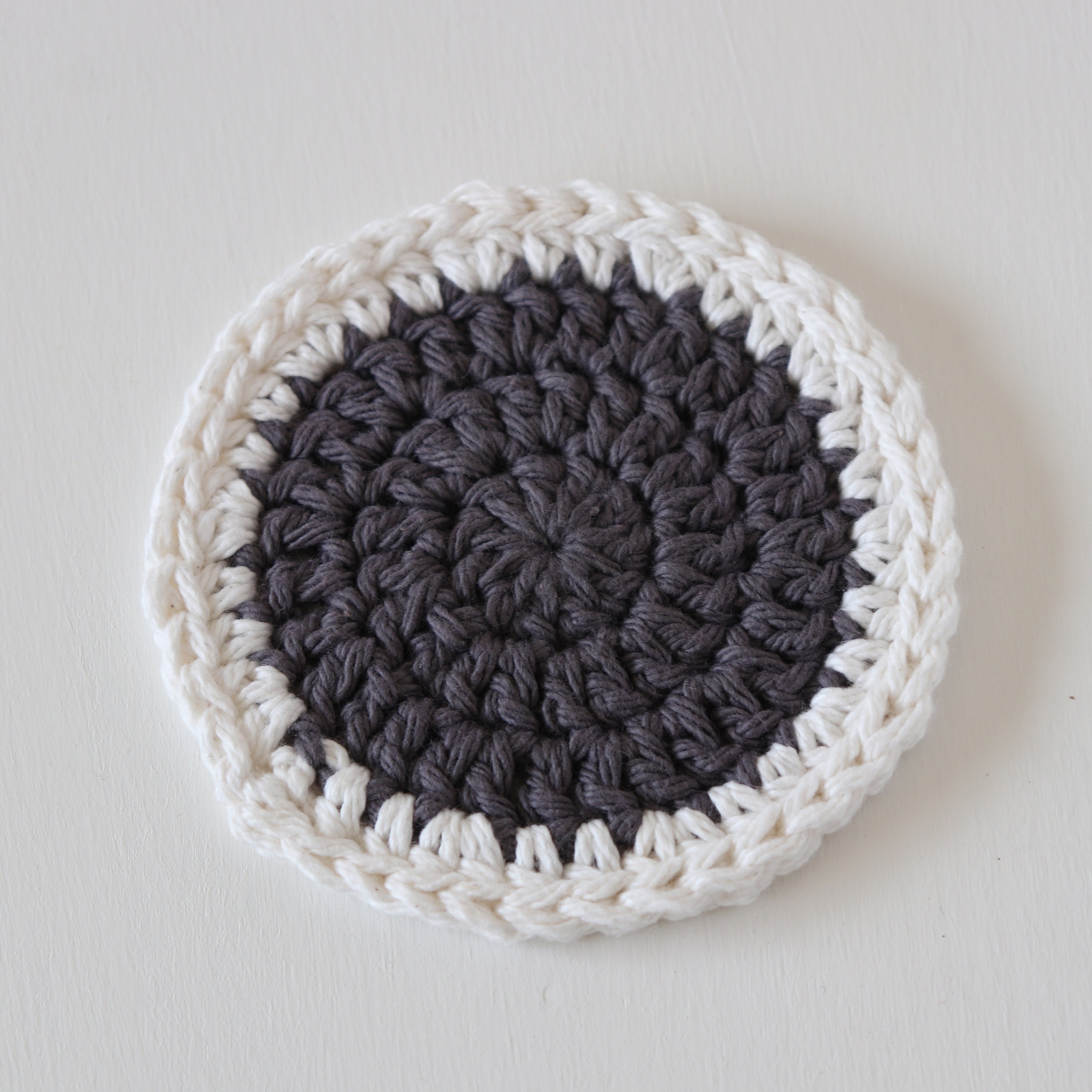 Gray and White Drink Coasters, Set of 4 or 6, Neutral Kitchen Decor ...