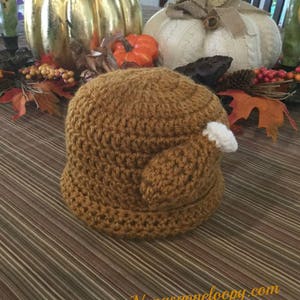Adult Turkey Hat, Turkey Beanie, Turkey Trot, Thanksgiving Hat, Roast ...