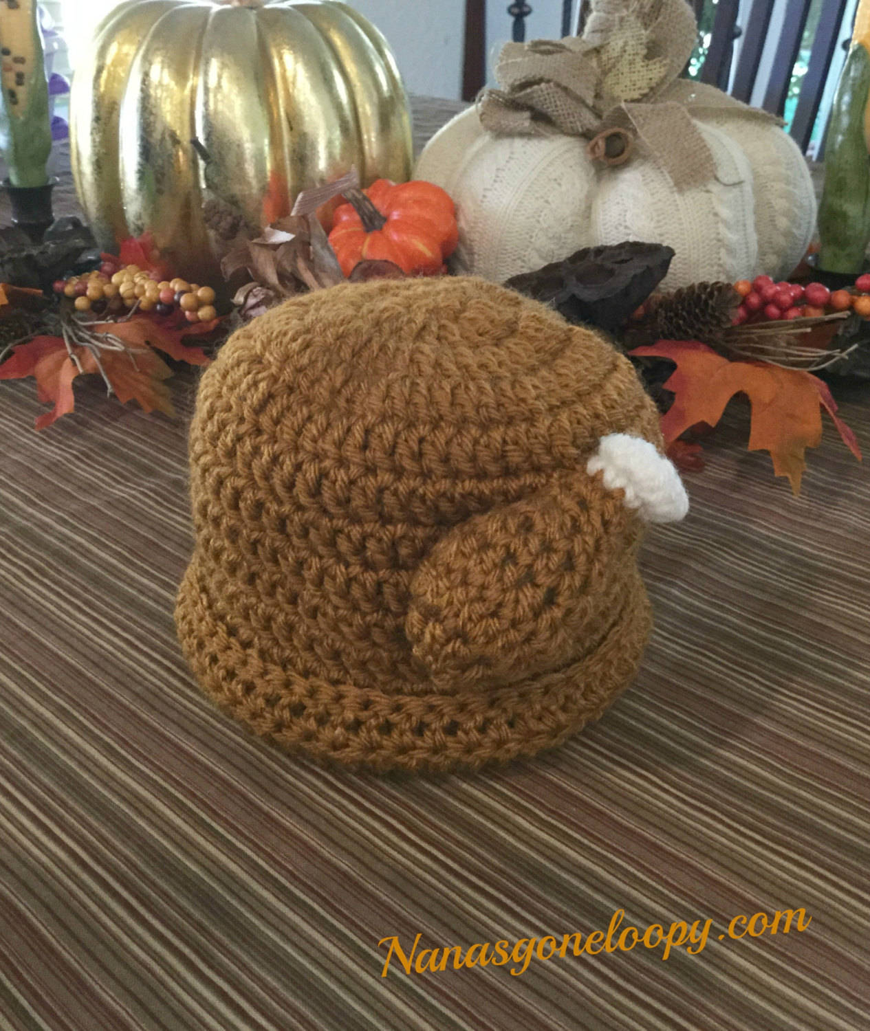 Turkey Trot Hat Turkey Beanie Thanksgiving Hat Crochet - Etsy