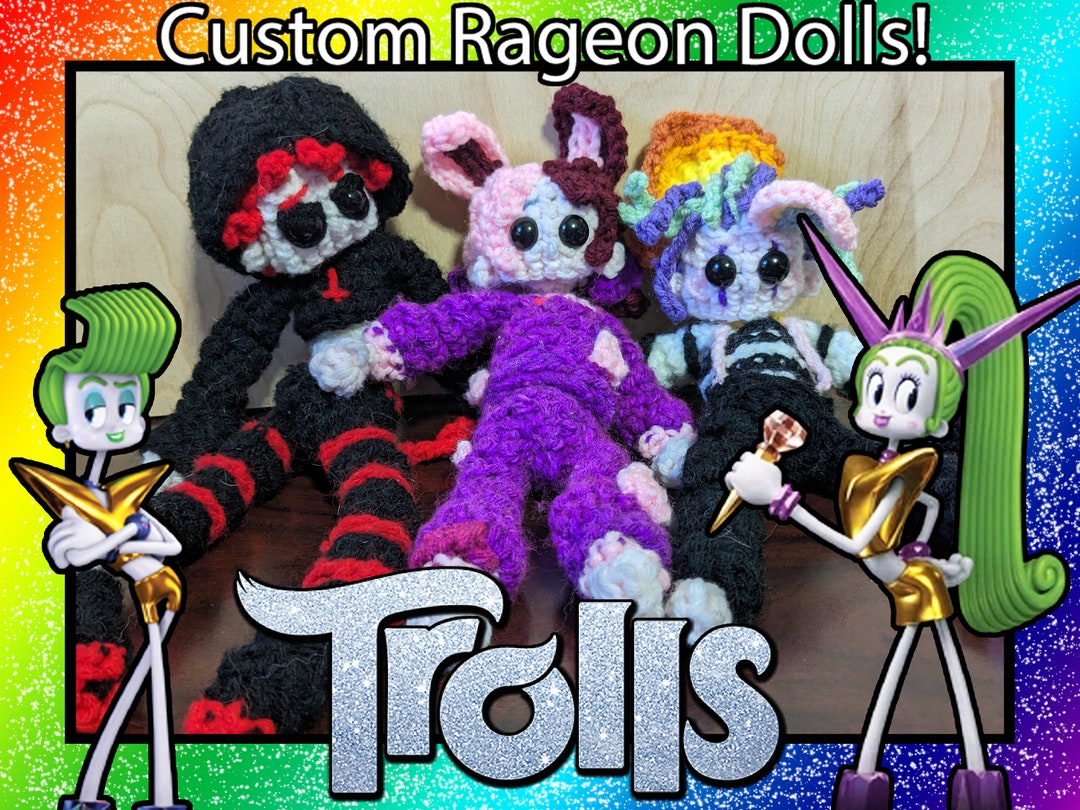 Trolls Rageon Custom Crochet Doll! - Mount Rageon , Mount Rageous ...