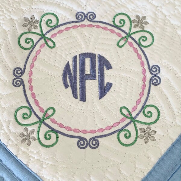 Monogrammed Quilt - Make Your Own Quilt