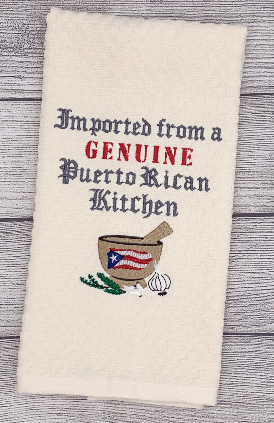 Puerto Rican Kitchen Towel Decor | Spanish Kitchen Towel | Mother's Day ...