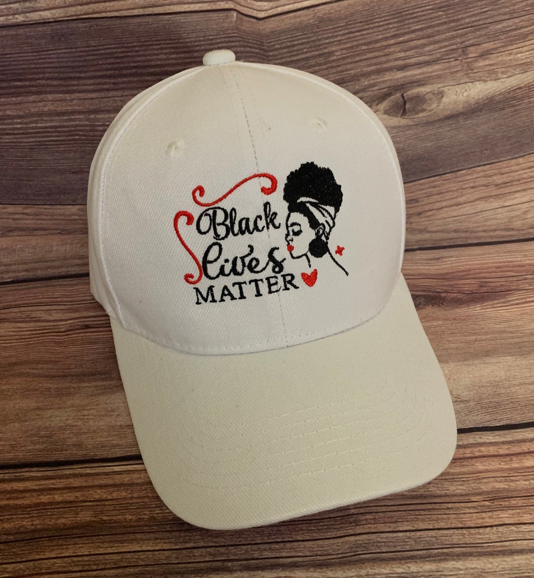 Embroidered Black Lives Matter Embroidered Ladies Baseball Cap | BLM ...