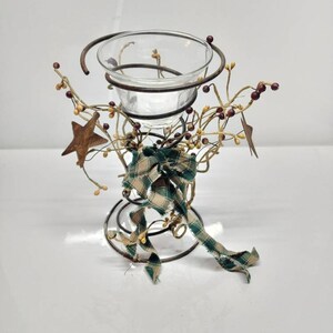 Primitive Rusty Spring Candle Holder. Rustic Country Style Votive ...