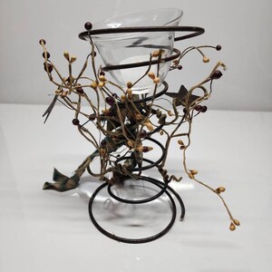 Primitive Rusty Spring Candle Holder. Rustic Country Style Votive ...