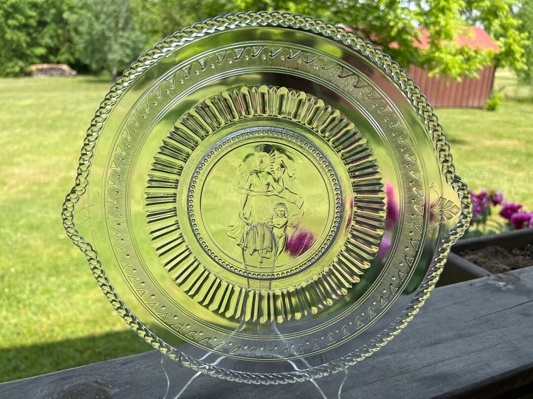 EAPG Richards & Hartley Venus and Cupid/ Minerva Pattern Tab Handled ...