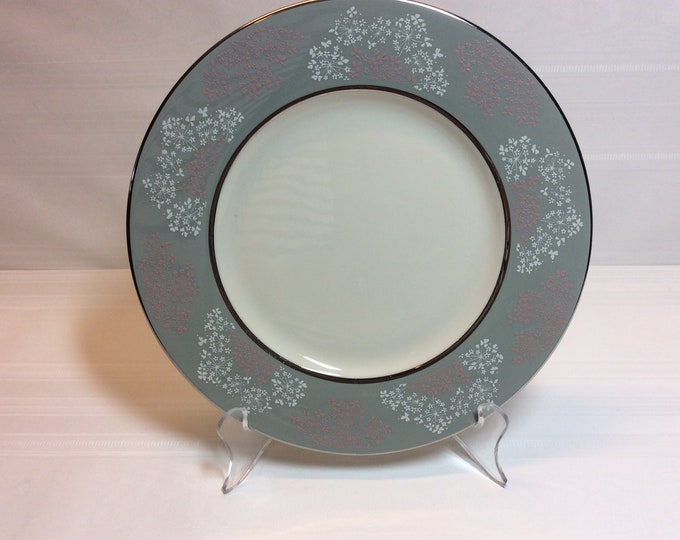 Vintage Castleton China Co LACE Pattern Salad / Dessert Plate Platinum ...