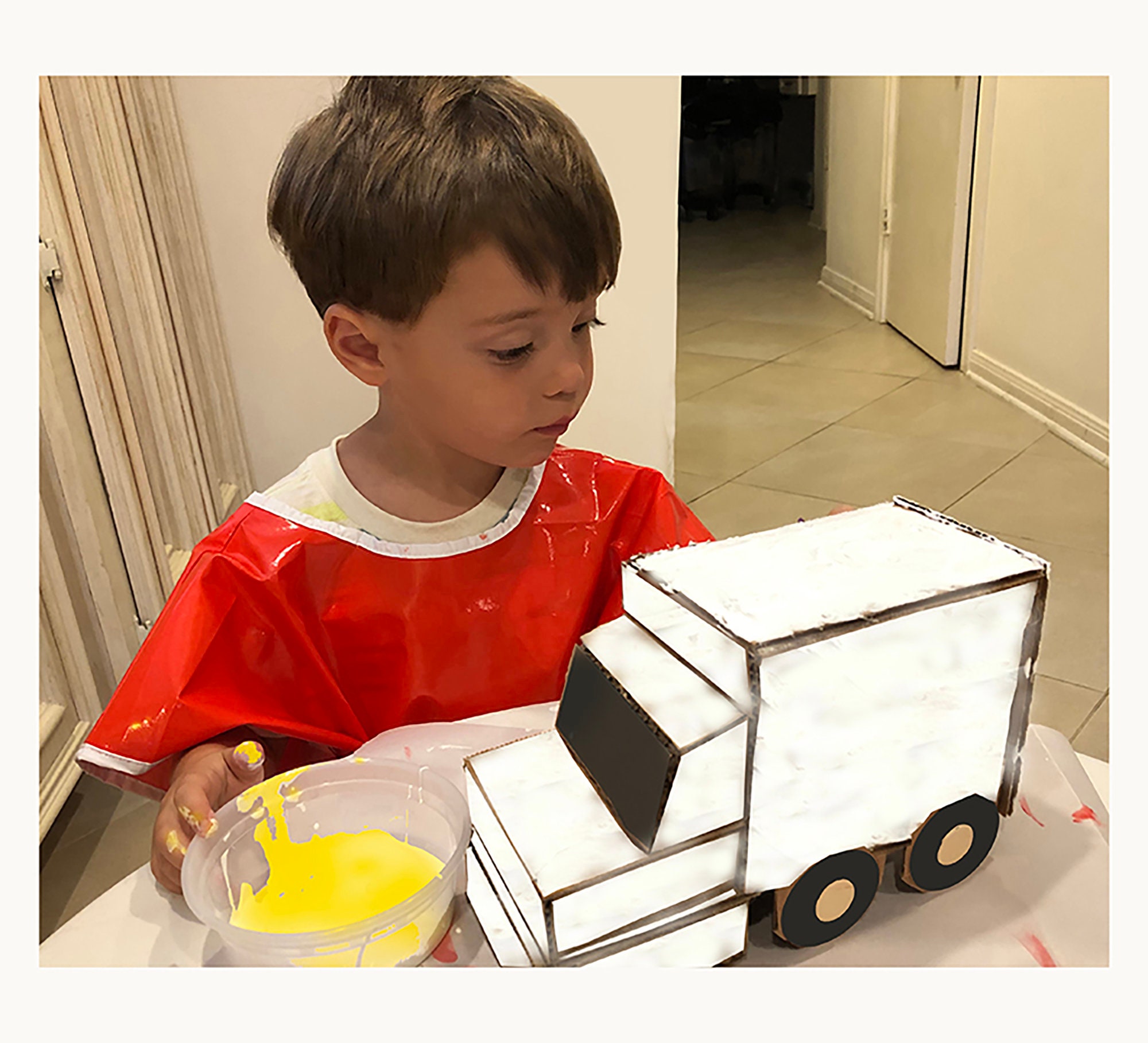 Truck Hand Puppet DIY PDF Kids Craft Preschool Paint Recycle Cardboard ...