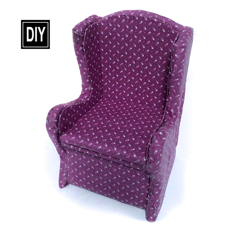 Dollhouse Chair Cardboard DIY PDF Pattern by Gwynne Ross - Etsy