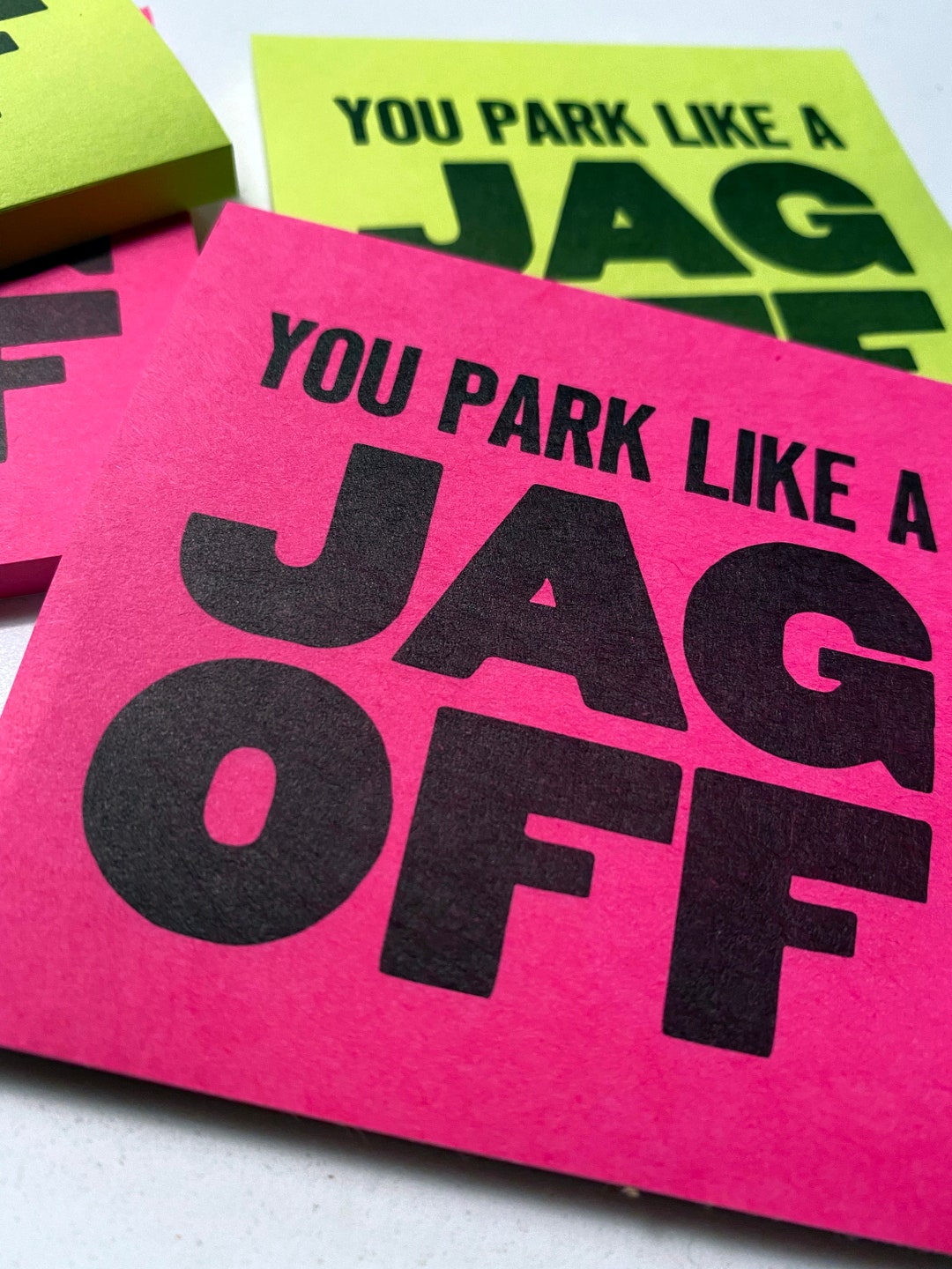 You Park Like A Jag off Sticky Notes - Etsy