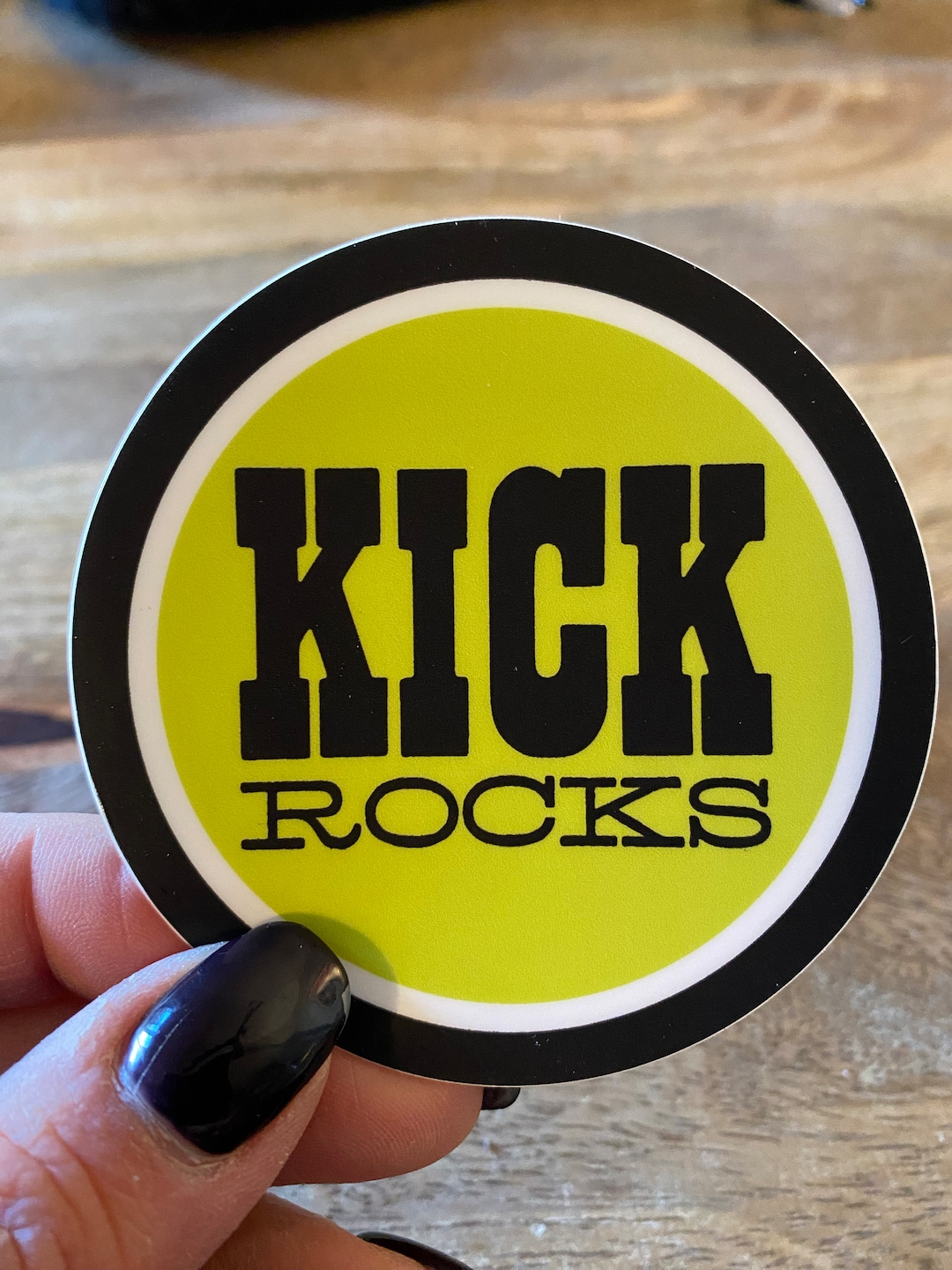 Kick Rocks Vinyl Sticker - Etsy