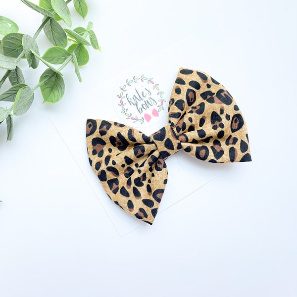 Leopard Print Bow - Etsy
