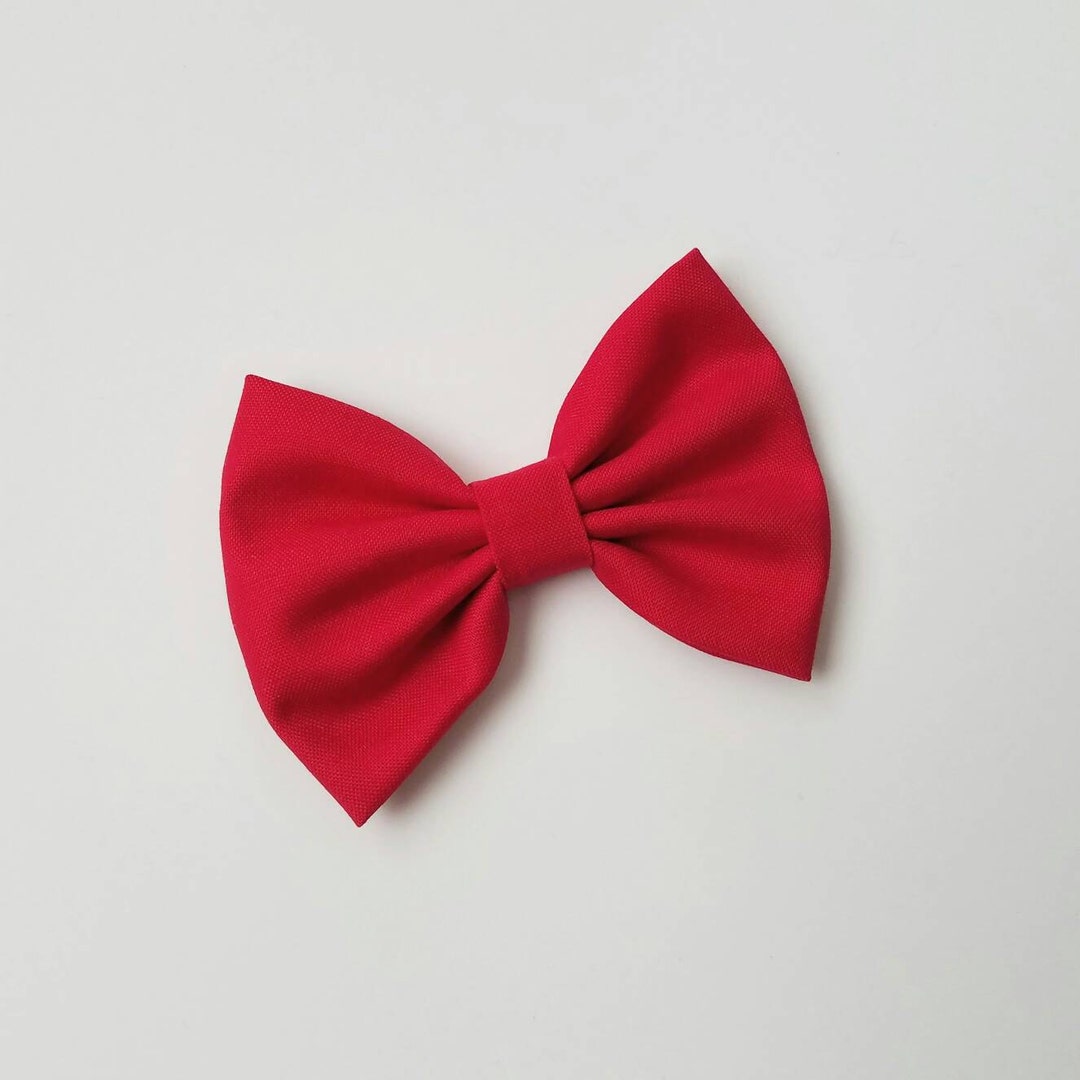 Red Hairbow Little Girl Bow Hair Bow Clip or Nylon - Etsy