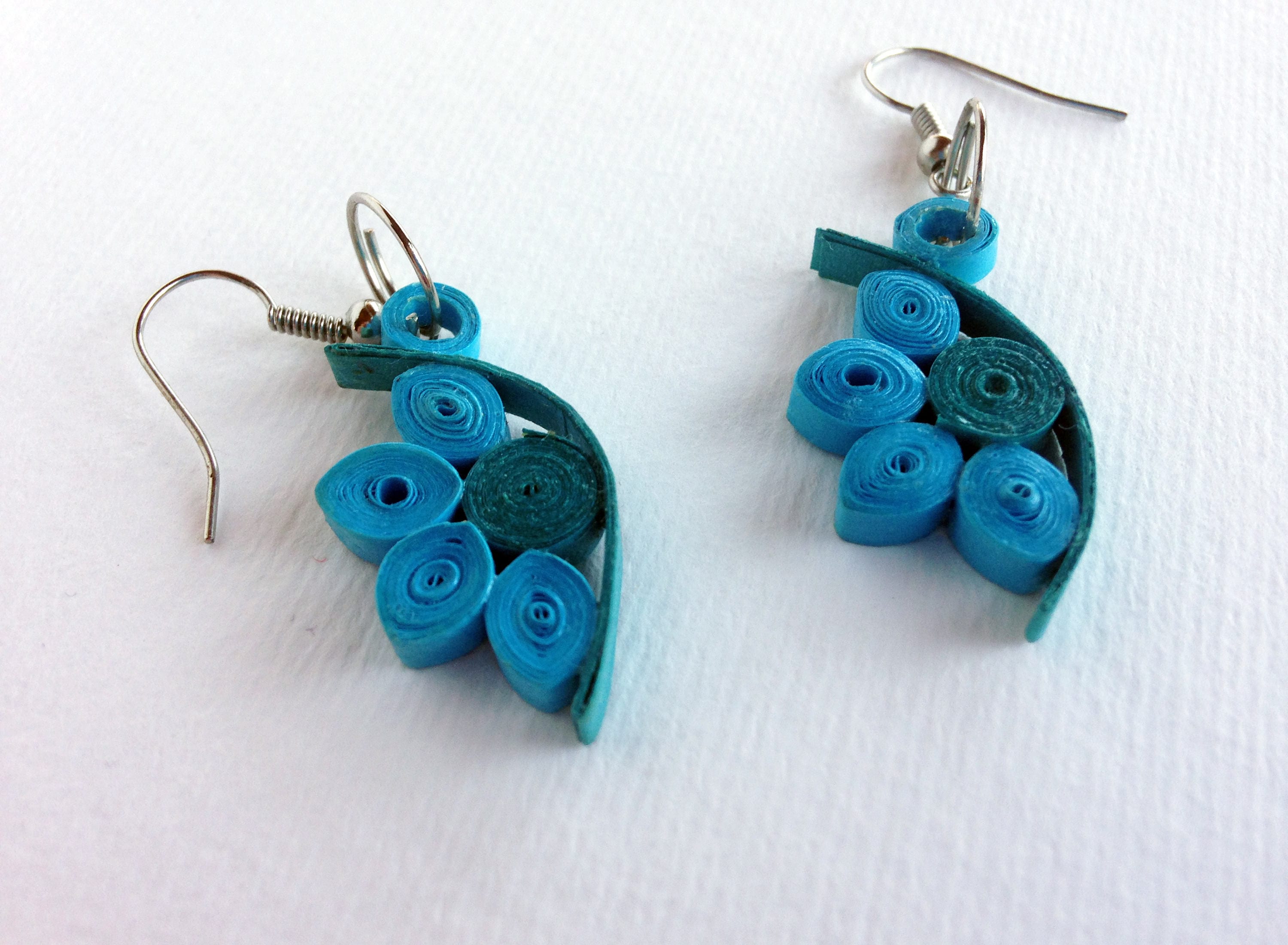 Paper Quilled Earrings, Paper Quilling Jewelry, Quilled Jewelry, Paper ...