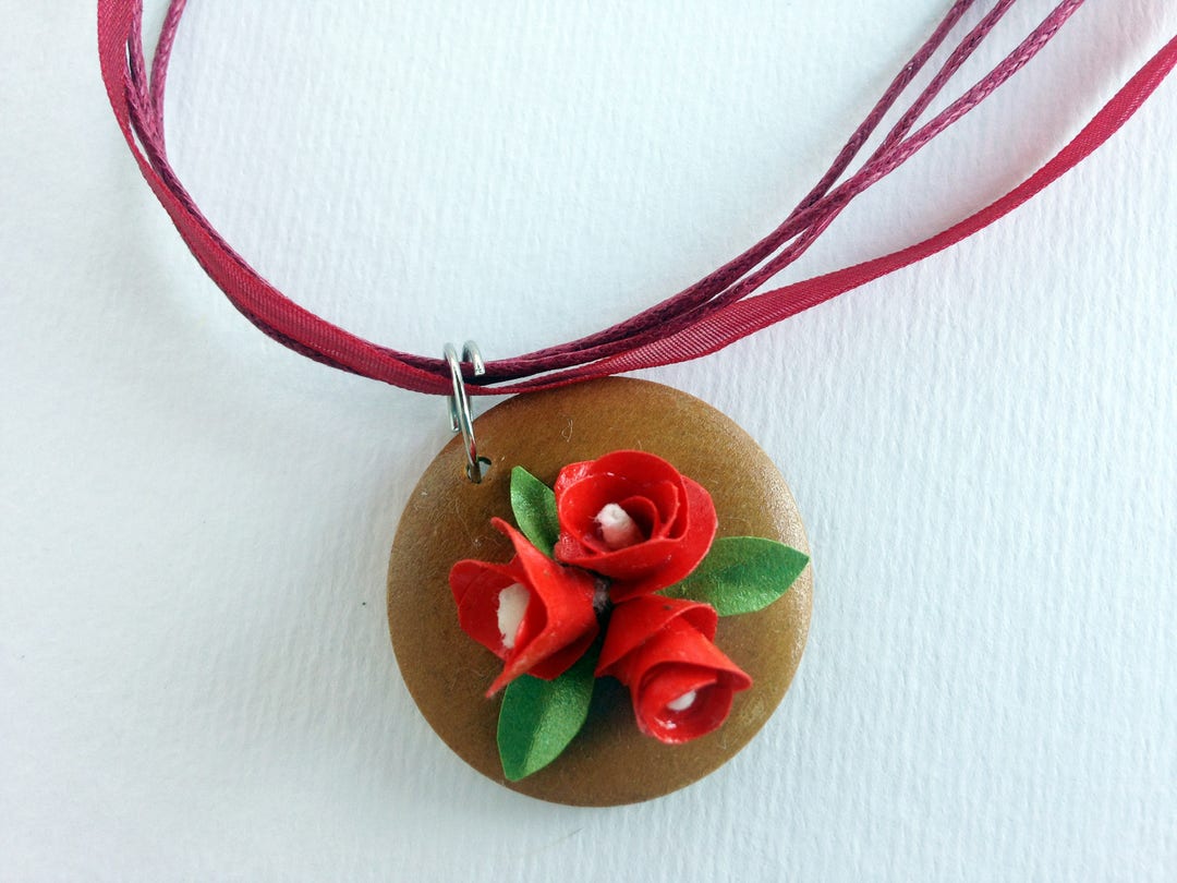 Paper Quilled Necklace, Paper Quilling Jewelry, Quilled Jewelry, Paper ...